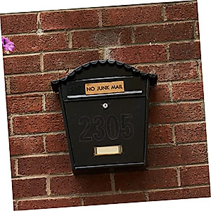 OSALADI Mailbox Numbers 12 Sheets Mailbox Digital Stickers Outdoors Stickers Outdoor Mailbox Scrapbooking Stickers Self Adhesive Door Numbers Mailbox Letter Stickers Label Pvc