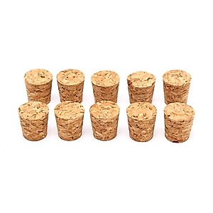 10 Pcs Cork Stoppers Wine Bottle Cork Stoppers Wooden Tapered Cork Plugs Replacement Assorted Corks for Wine Beer Bottle Crafts, 6 Sizes(4)
