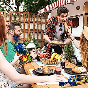 100 Pieces Camping Cellophane Treat Bags Camp out Goodie Candy Favor Bags Gift Bags with 100 Pieces Twist Ties for Camping Party Decorations Kids Birthday Party Baby Shower Supplies Gift Wrapping