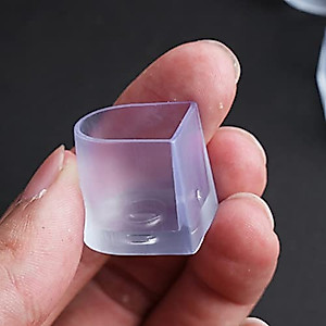 FOMIYES Chair Shoe Covers 16pcs High Heel Protectors PVC Clear Heel Repair Caps Covers Latin Dance Heel Stoppers for Wedding Grass Gravel Wetlands Outdoor Events M High Heel Clear Heels