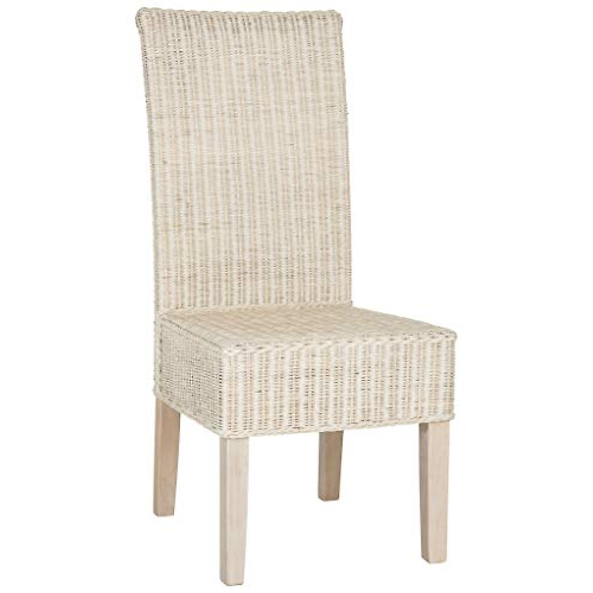Safavieh Home Collection Arjun Grey Wicker 18-inch Dining Chair