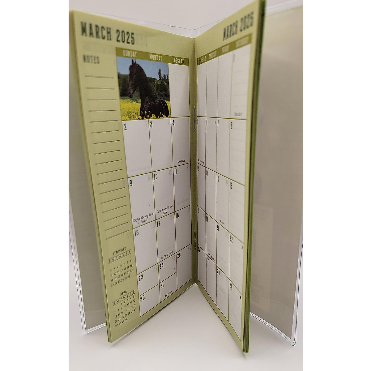 NB Horses 2024-2025 Mini Pocket Planner Organizer Small Cute Important Dates Horse Lovers