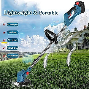 HYQHYX Land Mower self propelled Gas Lawn mowerElectric Lawn Mower with 2000 mAh Battery Portable Cordless Lawn Mower for Ranch Lawn Park