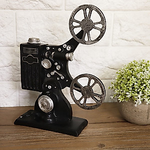 Mini Antique Vintage Craft Movie Film Projector,Movie Projector Music Box Model,Movie Theater Decor,For Birthday Home Office Study Room D¨¦Cor, Movie Projector Music Box Model,Mini Antique Vintafi