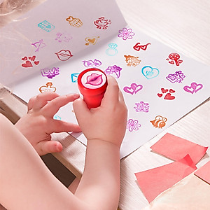 JOYIN 50 Pcs Valentines Day Arts & Crafts Stamper for Kids, Stamps for Valentine’s Day Classroom Exchanging Gifts, Novelty Party Favor, Classroom Holiday Reward Prizes