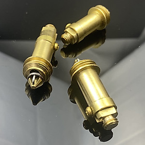 Carkio 2PCS Bathroom Sink Stopper Replacement, Pop Up Bolt Basin Bath Sink Drain Waste Click Clack Brass Push Spring Plug for Bathroom Kitchen Sink