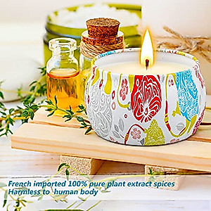 Scented Candles Gift Set 4.4oz with 4 Fragrances Gifts for Mom Long Lasting Soy Wax Candles Gifts for Momen Mothers Day Gifts for Home Bath,Yoga