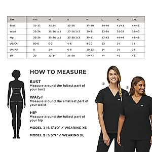 FIGS Catarina One-Pocket Scrub Top for Women — Black, S