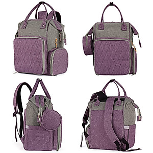 Aeelike Yarn Storage Knitting Bag Backpack, Large Capacity Crochet Backpack Yarn Organizer Bag with Removable Inner Dividers, Travel Knitting Project Bag for Knitters (Bag Only)