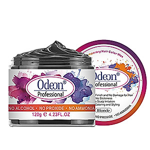 Odeon Temporary Hair Color Wax – Blonde, Washable & Natural Dye with Beeswax & Tea Tree Extract – No Alcohol, No Peroxide, No Ammonia – Safe for Kids & Adults (4.23oz)