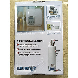 FloodStop Water Heater Auto-Shutoff Valve, FS3/4NPT, V4 Controller, Water Damage Prevention