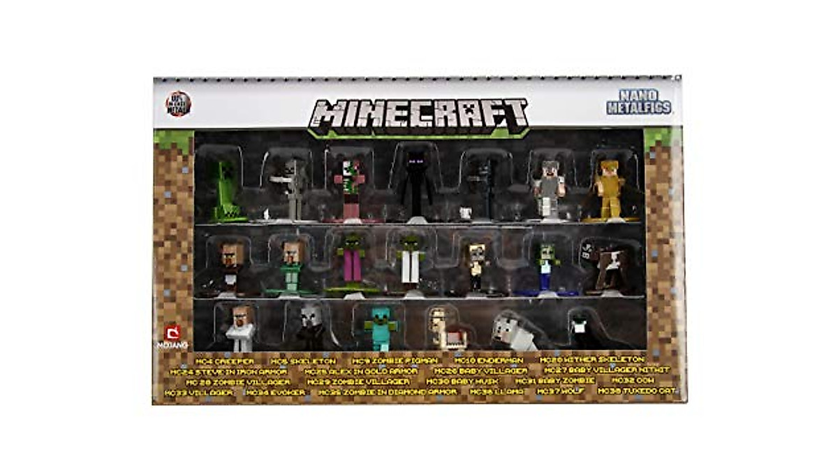 JADA Minecraft 20-Pack Nano METALFIGS - Collect Them All!