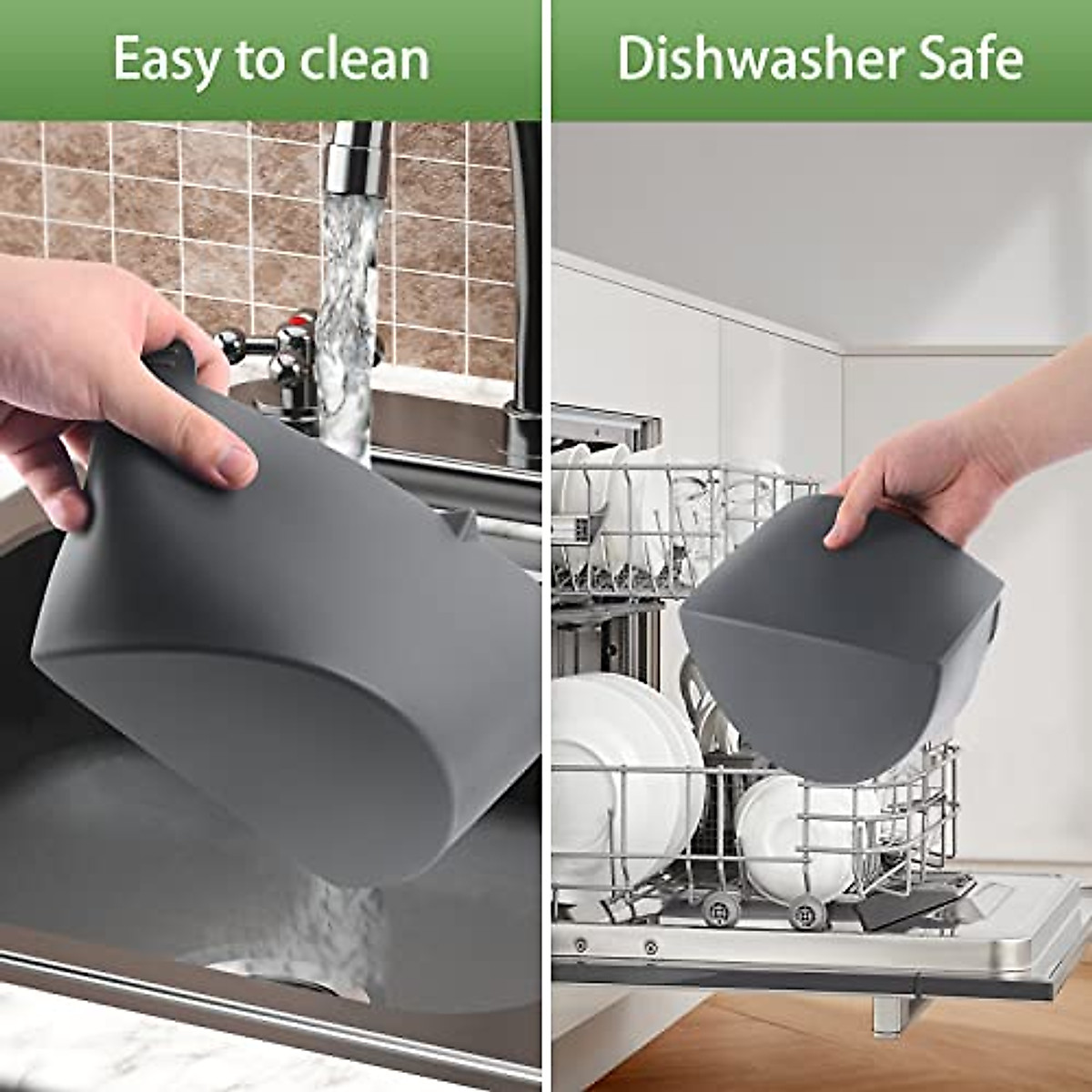 Gintan 4 Pack Slow Cooker Liners 6-8 QT, BPA Free, Reusable Slow Cooker Liner Dishwasher Safe, Eco-Friendly, Leakproof Alternative to Disposable Liners for Divider Insert