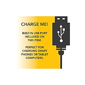 Adesso 3162-22 Kaye LED Desk Lamp Wireless Charging, 7W LED, 5W QI, USB Port, Indoor Lighting Lamps