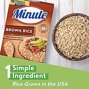 Minute Brown Rice, Instant Brown Rice for Quick Meals, 28-Ounce Box