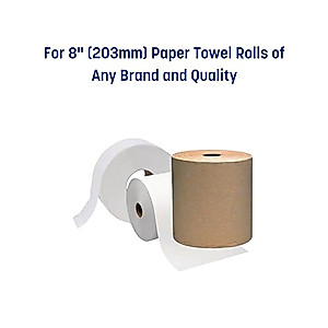 San Jamar Tear-N-Dry Essence Paper Towel Dispenser Automatic Dispenser, for 8 Inch Rolls, Dispense in 10 Inch Portions, Plastic, 10 x 14.75 x 12.25 Inches, Black