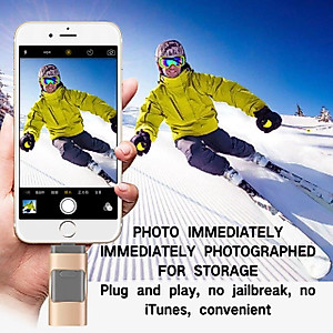 4 in 1 High Speed USB Multi Drive Flash Drive,4 in 1 Drive Photo Stick Omni,Photo Stick Data Storage Drive,Photo Stick for iPhone and Computer,PC and More Devices (Black,64GB)