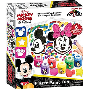 Disney Cra-Z-Art Minnie Mouse & Friends Finger Paint Fun by Cra-Z-Art - Amazon Exclusive, 1 Count (Pack of 1)
