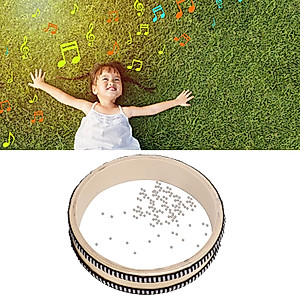 Hozee Wave Bead Drums, Ocean Drum Maple Well Structured Transparent Natural Colour Oceans Sound Effect for Child (Hozeekhm06gwsut1746)