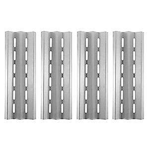 YIHAM KS795 Grill Heat Tent Flav-R-Wave 18433 for Broil King Regal 440 S490 S590 Imperial, Huntington 6561-64 6561-84 6585-69 6585-84 Replacement Parts Heat Plate 17 9/16 x 6 5/16 inch, Set of 4