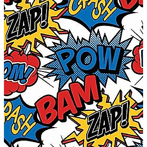 Superhero Comic Rolled Gift Wrap Paper - 24" x 15'