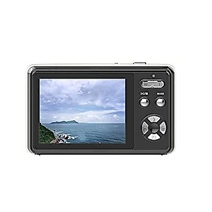 Bilukmi Digital Camera, 1080P HD Mini Video Camera with 3X Digital Zoom, Vlogging Camera for Kid,Adult,Beginners (Black)