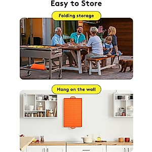 Silicone Griddle Mat for Blackstone 28 Inch Griddle Top,Heavy Duty Food Grade Silicone Cover for Blackstone,Griddle Accessories for Blackstone(28 Inch Includes Magnets)