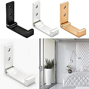 Hovico Foldable Wall Hook, Coat Hooks Garage Hook Wall Mounted Hat Hangger Hooks Robe Hook Single Coat Hanger (Silvery)
