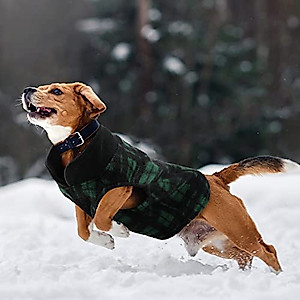 9 Pieces Polar Fleece Dog Sweater Soft Fleece Vest with Leash Ring Plaid Warm Winter Pet Clothes Dog Pullover Jacket for Dogs Cats Winter Chihuahua Pet Indoor Outdoor Use (S)