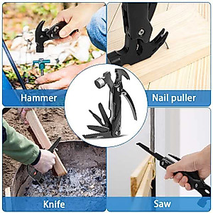 13 in 1 Multi-Tool Hammer,Professional Multi-Tool Hammer,Practical Gift for Men,Suitable for Outdoor,Survival,Camping,Hunting and Hiking