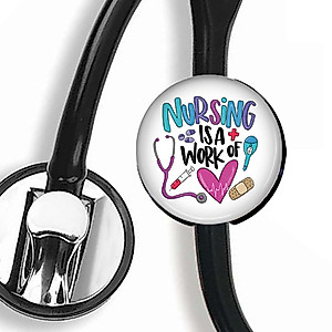 Nursing Stethoscope Tag Personalized,Nurse Doctor Stethoscope ID Tag Customized, Medical Stethoscope Name Tag