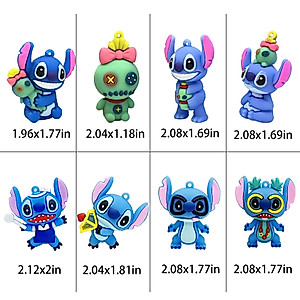 Educatgame 8Pcs Cartoon Cake Topper Sets for Cake Supplies for Boys Girls Birthday Party Decorations