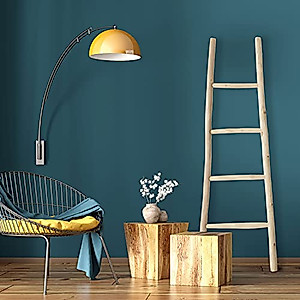 Farmers Towel Ladder, Handmade, Natural Teak, Rustic Beach House Style, 4 Rungs, Over 5 Feet Tall (63 Inches) 8.5 lbs