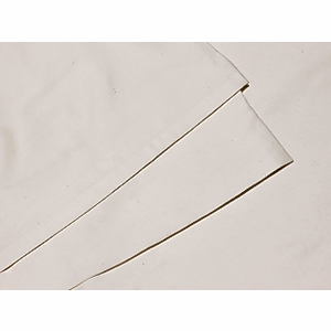 Organic Cotton Standard Size Pillowcases - Off-White, GOTS Certified, 400 Thread Count, 21"x30", Unbleached, Dye-Free All Natural 100% Cotton Pillow Cases (Off-White, Standard Size - Set of 2)