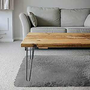 TTLOJ Rectangle Rug, Area Rug for Kids Play Tent, Mat Pad for Kids Playhouse for Nursery Baby Room, Children Room Home Decor Dormitory Soft Velvet 50.5" Lx38.5 W Gray