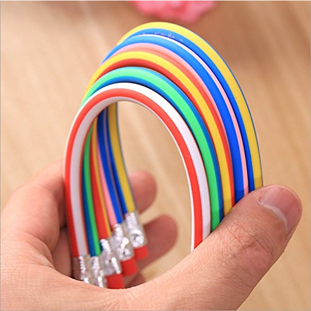 Haawooky 35 Pieces Flexible Soft Pencil Magic Bend Pencils for Kids Children School Fun Equipment
