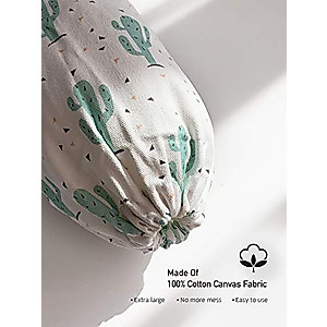 Cactus Plastic Bag Holder and Dispenser, Grocery Shopping Bags Carrier, Garbage Bag Organizer for Kitchen,Cactus Home Kitchen Décor, Gifts for the Holiday/Housewarming/Family/Friends,23x9 inch