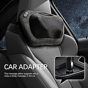 VIKTOR JURGEN Back Massager, Neck Massager with Heat, Massage Pillow Gifts for Men & Women, Electric Shiatsu Back Massager, Deep Kneading Shoulder Massager for Full Body Muscle,Massage at Home, Car