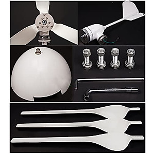 FLTXNY POWER Wind Turbine 1000W 12V Horizontal Wind Generator Kits 3 Blades with MPPT Charge Controller Free Energy