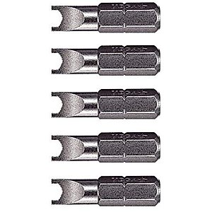 VEGA Spanner #10 Insert Bits. Professional Grade 1/4" Hex Shank #10 Spanner 1" Insert Bits. 125SP10A-5 (Pack of 5)
