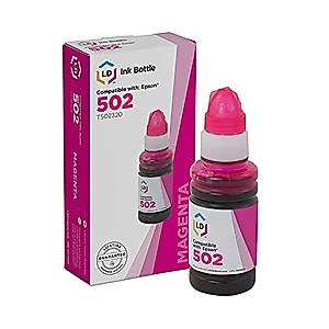 LD Products Compatible Ink Bottle Replacement for Epson 502 T502320-S (Magenta) Compatible with Epson ET Series, Epson Expression and Epson Workforce