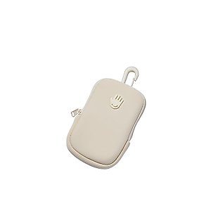 Touchland Touchette Zippered Pouch, Attachable Fashion Accessory with Snap Hook for Power Mist and Glow Mist 1FL OZ, Ivory