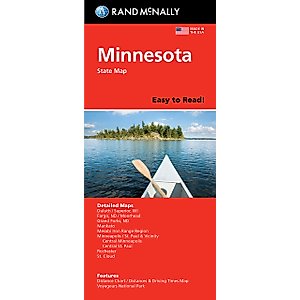 Rand McNally Easy to Read: Minnesota State Map