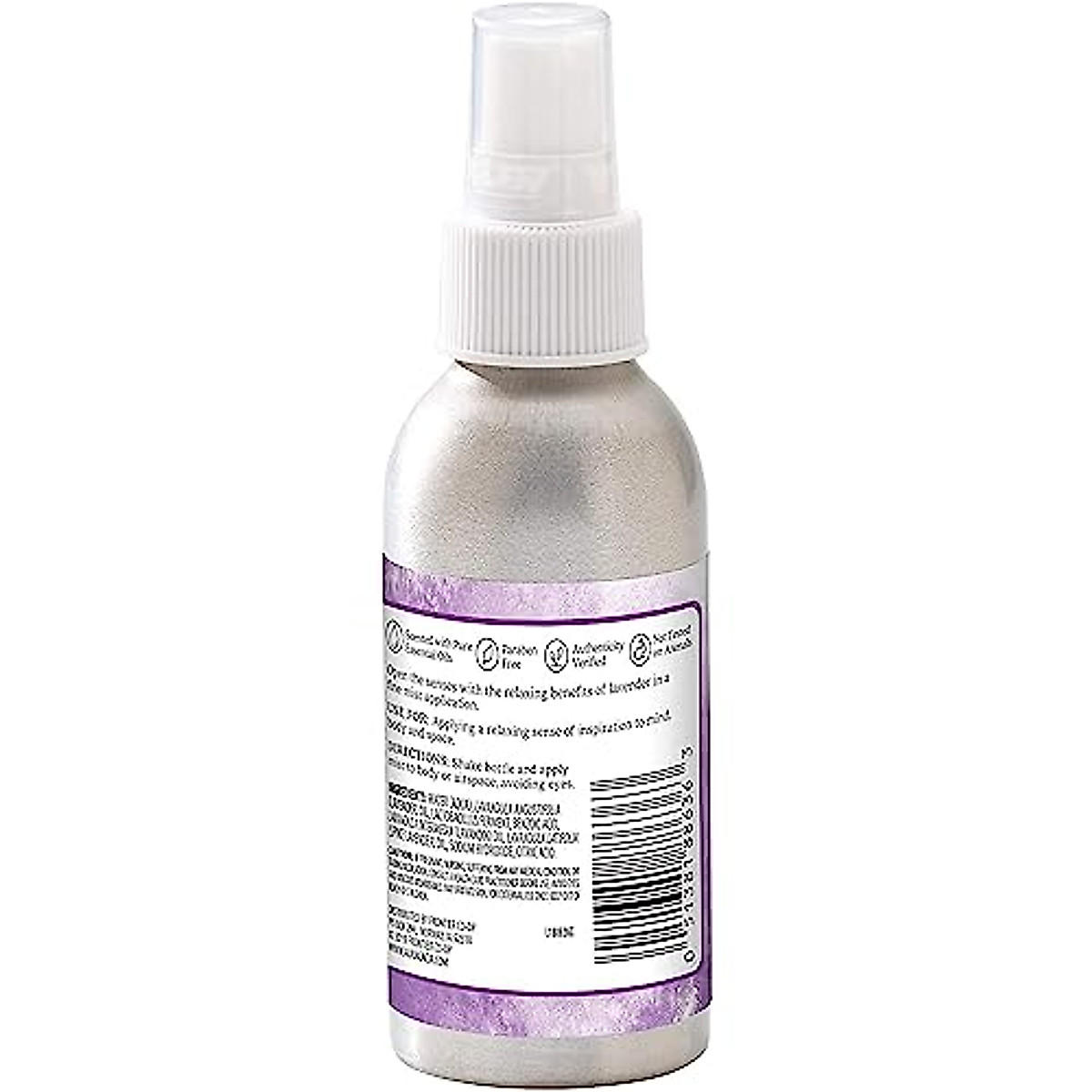 Aura Cacia Relaxing Lavender Aromatherapy Mist, 4-Ounce, Lavender Pure Essential Oils, Sweet & Floral Aroma