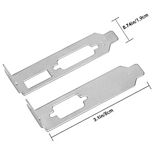 AHIER Low Profile/Half Height Bracket for HDMI + VGA + DVI ATI Nvidia Video Graphics Card