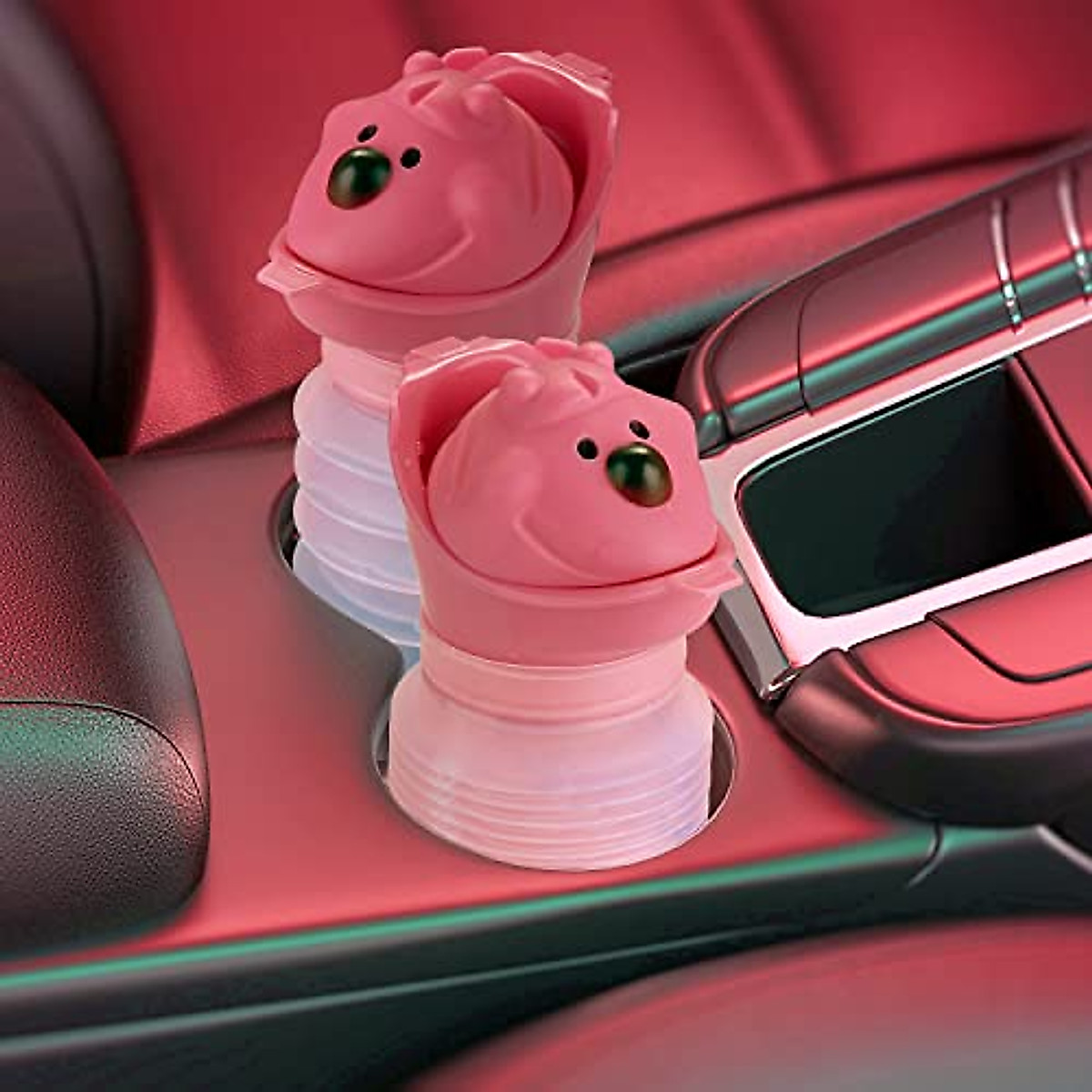 Portable Urinal Toilet, Shrinkable Potty for Toddler Pee Training, Emergency Urinal for Boys Kids Adults Car Travel and Camping Outdoor (Pink)