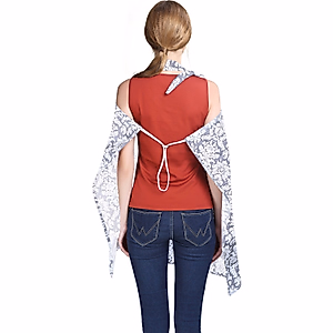 Breastfeeding Nursing Cover, Trcoveric Lightweight Breathable Cotton Privacy Feeding Cover, Nursing Apron for Breastfeeding - Full Coverage, Adjustable Strap, Stylish and Elegant