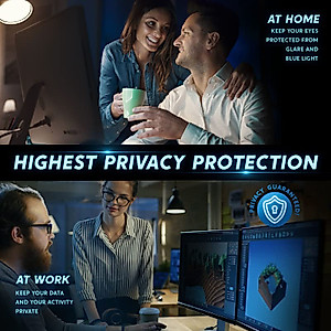 27 inch Computer Privacy Screen (16:10) - Black Security Shield - Desktop Monitor Protector - UV & Blue Light Filter by Akamai