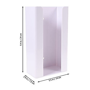 Scicalife Hygiene Station Desktop Tissue Box Gloves Holder Face Towel Storage Box with Wall Mounting Holes