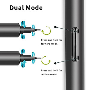 Mini Electric Screwdriver, Small Portable Cordless Power Screwdriver Set with 55 Precision Bits & LED Light & Magnetic Mat, Handy Repair Tool for Phone Watch Camera Laptop
